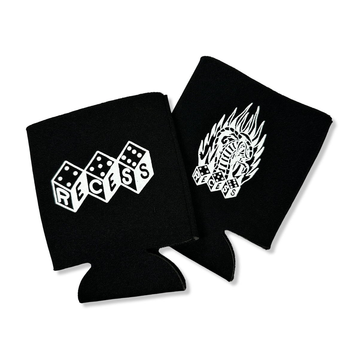Recess 15 Yr. Dice Koozie - black